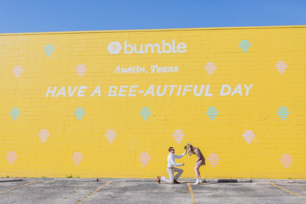 Travis' Proposal to Mackenzie at Austin Bumble HQ - www ...