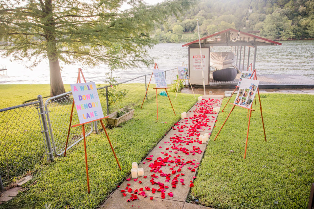 Lake House Dock Marriage Proposal | Jeremy & Jakki - www.laurengarrisonphotography.com