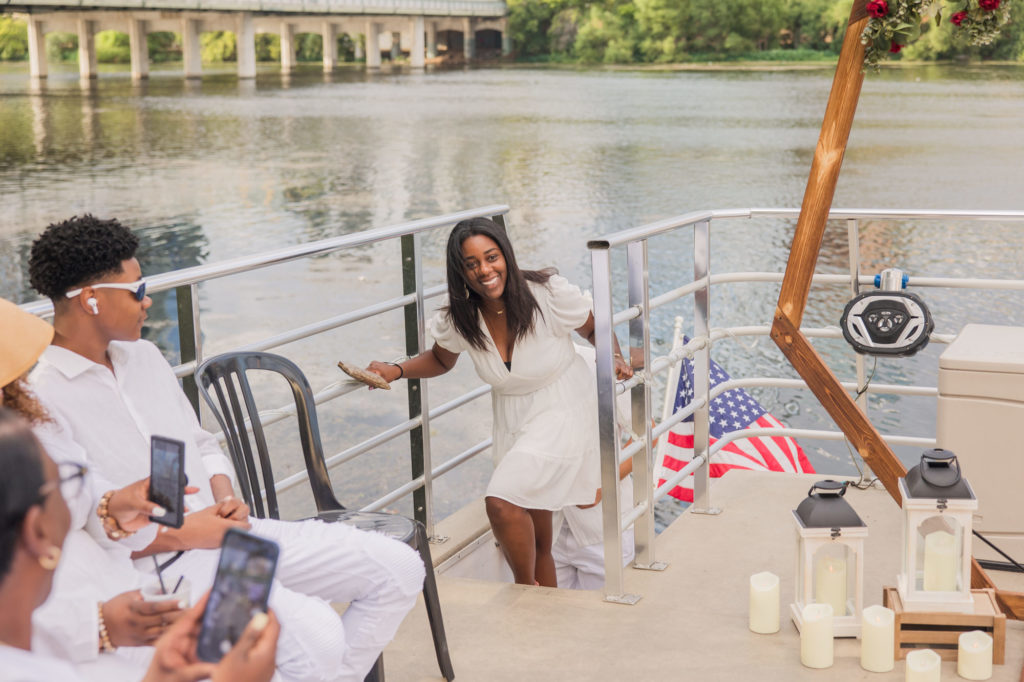 Boat Cruise Marriage Proposal + Surprise Party | Jonathan & Braelyn ...