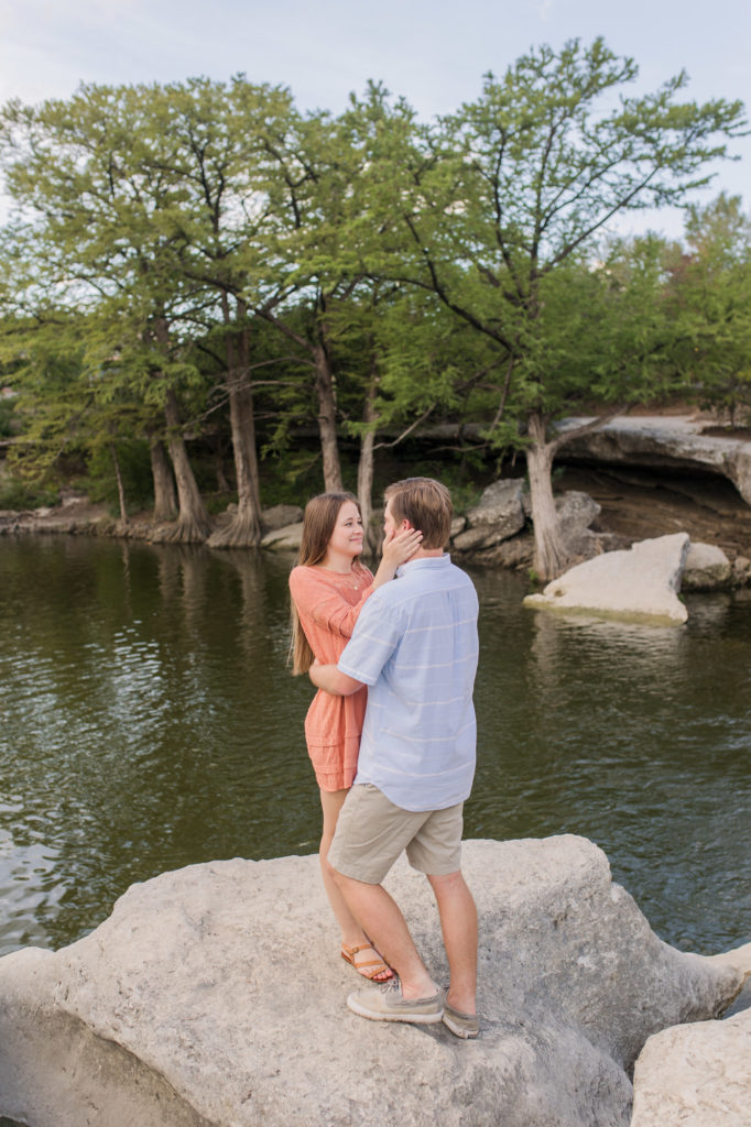 Sunset Engagement Photos at McKinney Falls State Park | Toni & Gabe ...