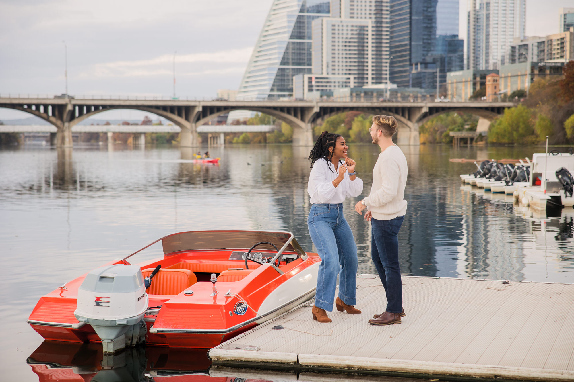 Retro Boat Dock Proposal | Quin & Eugenys | Austin Photographer - www ...