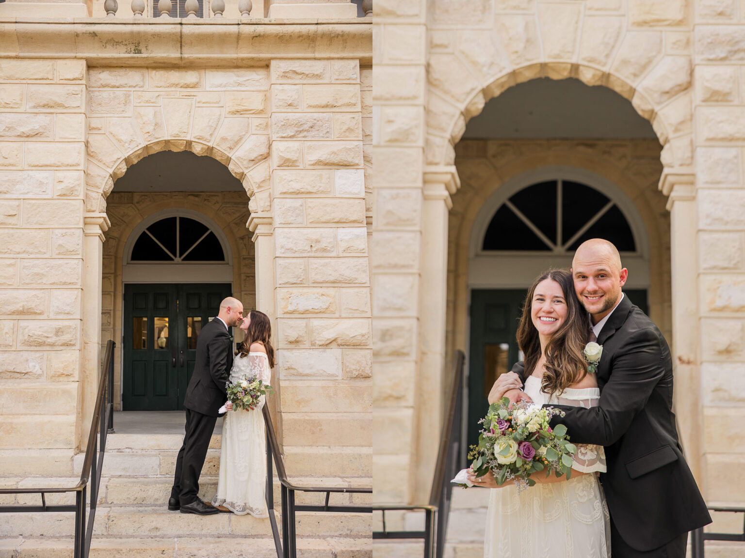 Belton, Texas Courthouse Elopement + Riverside Photos | Jenny & Andrew ...